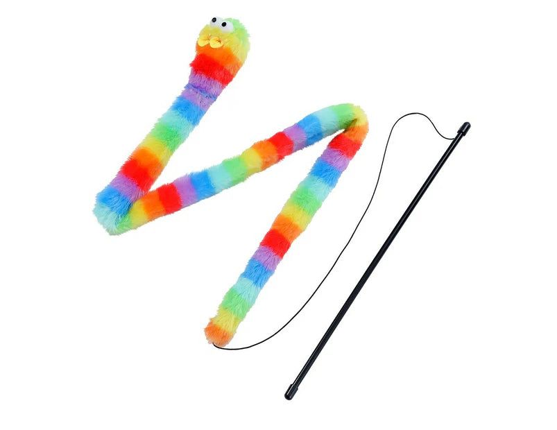Rainbow Snake Cat Teaser Dangler – Uncanny Animals