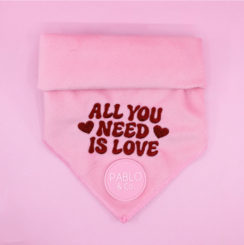 All You Need Is Love: Velvet Dog Bandana – Uncanny Animals
