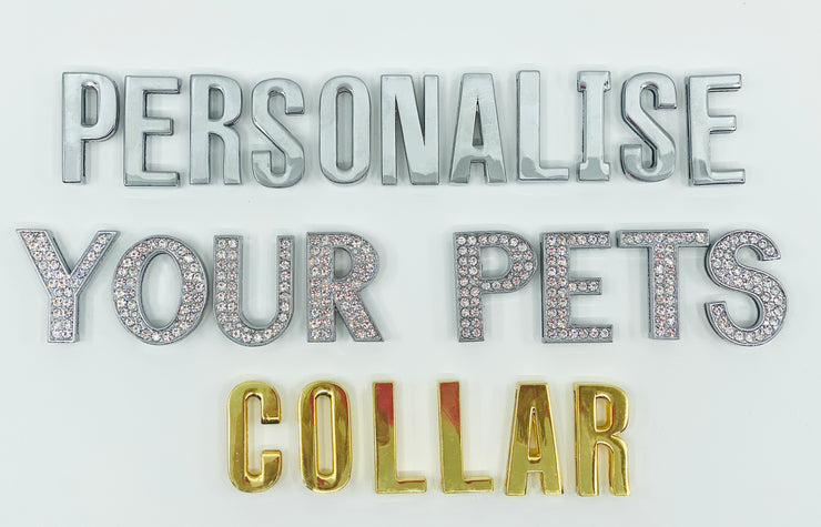 3cm Letters for Custom Collars – Uncanny Animals